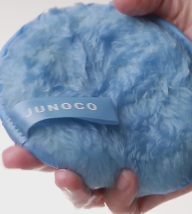 JUNOCO Microfiber Rosé Velvet Sponge