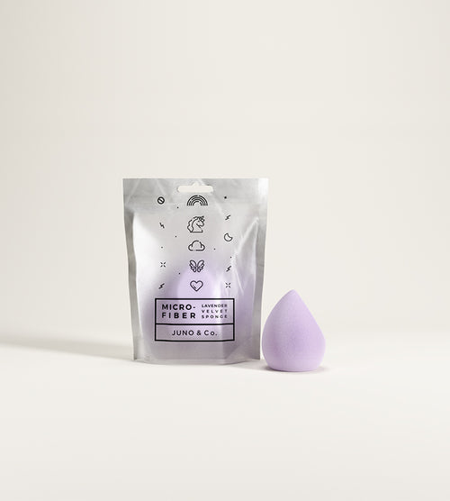 JUNOCO Microfiber Lavender Velvet Sponge